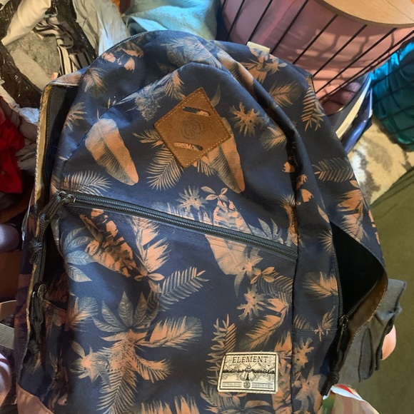 Element | Bags | Vintage Element Leaf Decal Backpack Good Condition ...